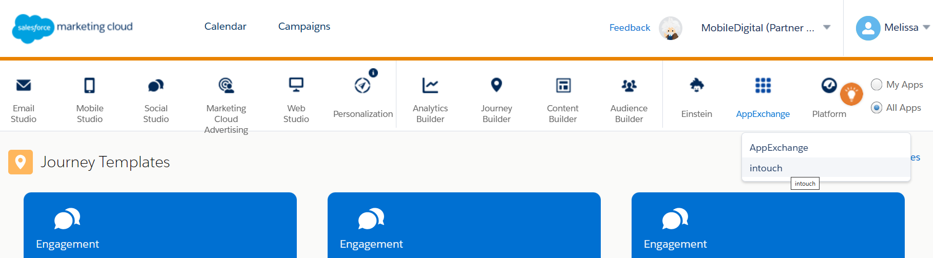 Single Sign On for Salesforce Marketing Cloud to access Intouch Mobile ...